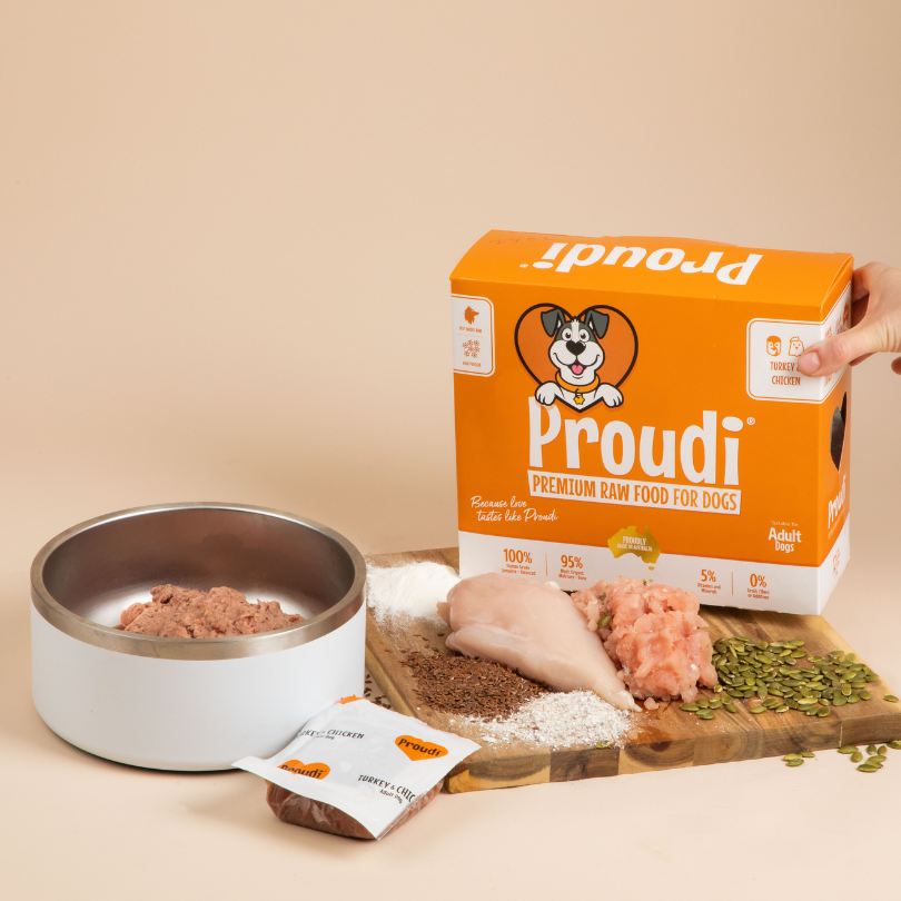 Proudi® Raw Turkey and Chicken Patties for Dogs – rawpetco